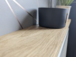 Easy Fit Solid Oak Radiator Shelf - Wood 'N' Pegs